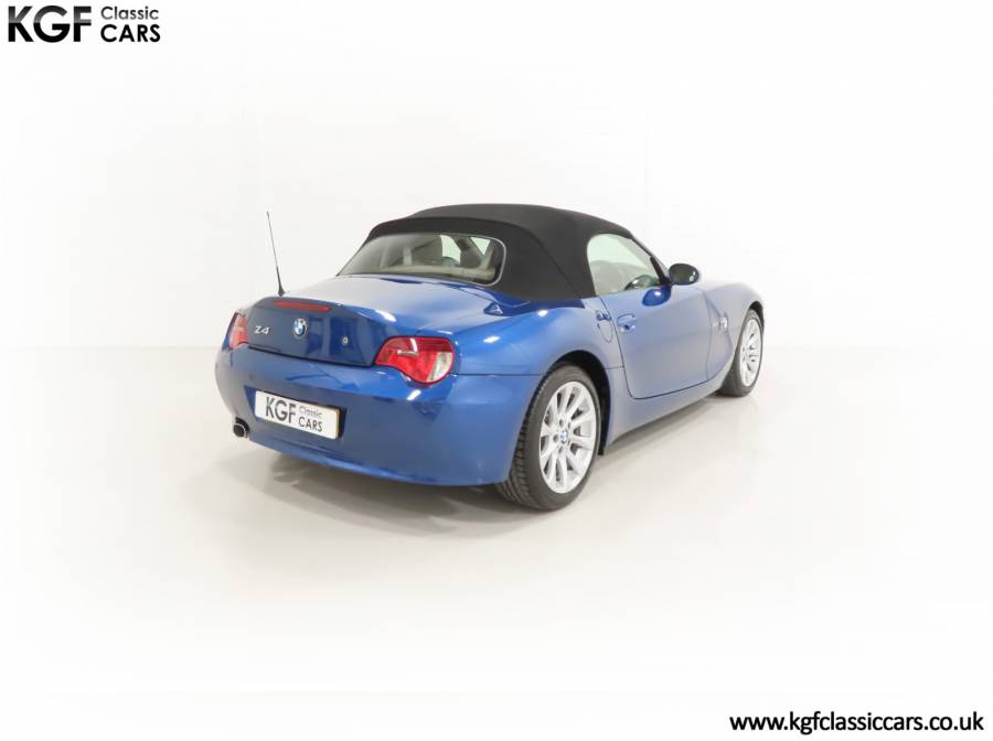 A BMW E85 Z4 2.0i SE Roadster with 10,831 Miles, Montego Blue, £ 9,995