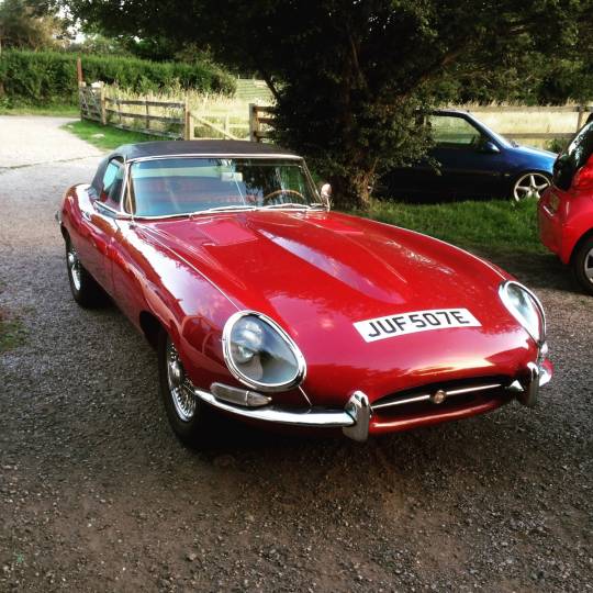 Series 1 e type convertible , Red , £ 75,000