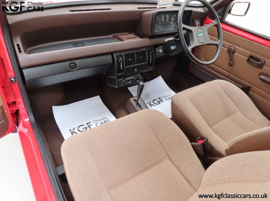 A Mk1 Austin Metro 1.3 Automatic with 35,022 Miles, Cinnabar Red, £ 5,995