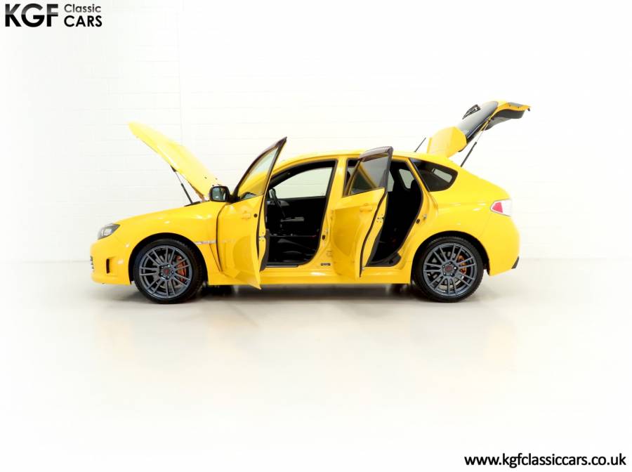 A Subaru Impreza WRX STI Spec C in Sunrise Yellow, Sunrise Yellow, £ 22,995