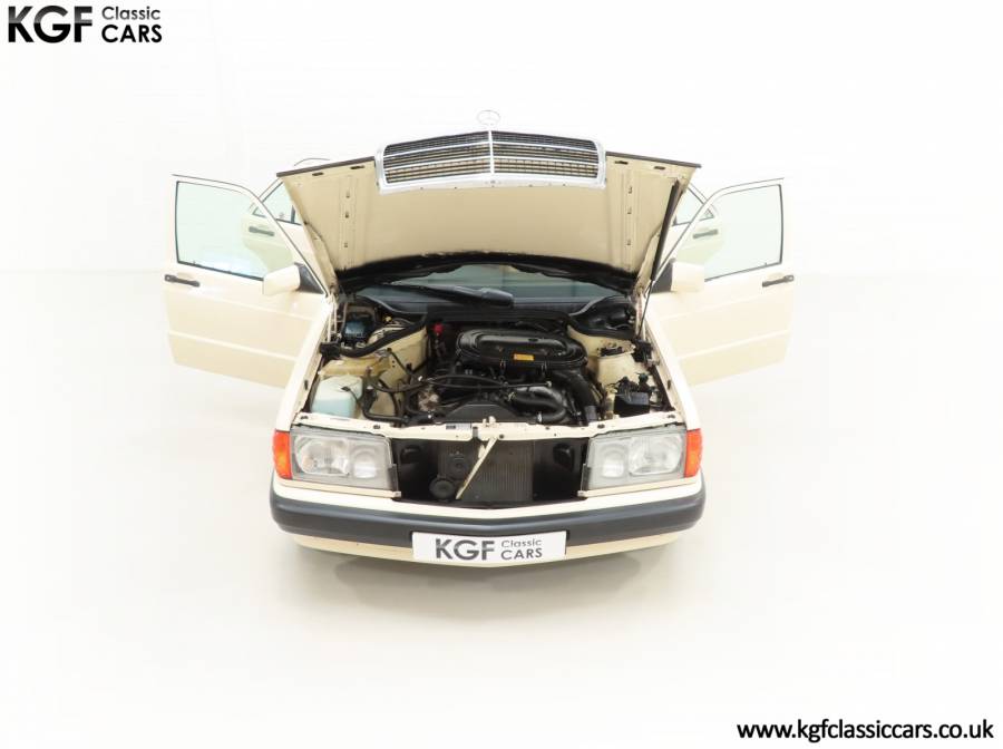 A Mercedes-Benz 190E (W201) Auto with 29 Services, Light Ivory, £ 9,995