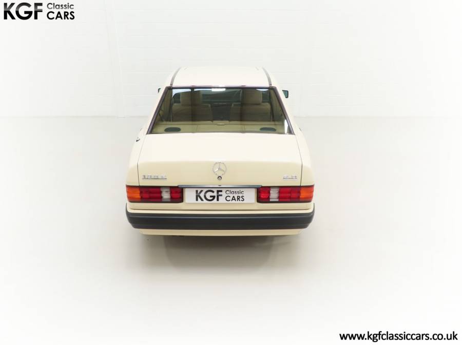 A Mercedes-Benz 190E (W201) Auto with 29 Services, Light Ivory, £ 9,995
