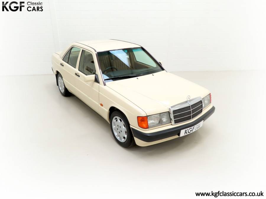 A Mercedes-Benz 190E (W201) Auto with 29 Services, Light Ivory, £ 9,995