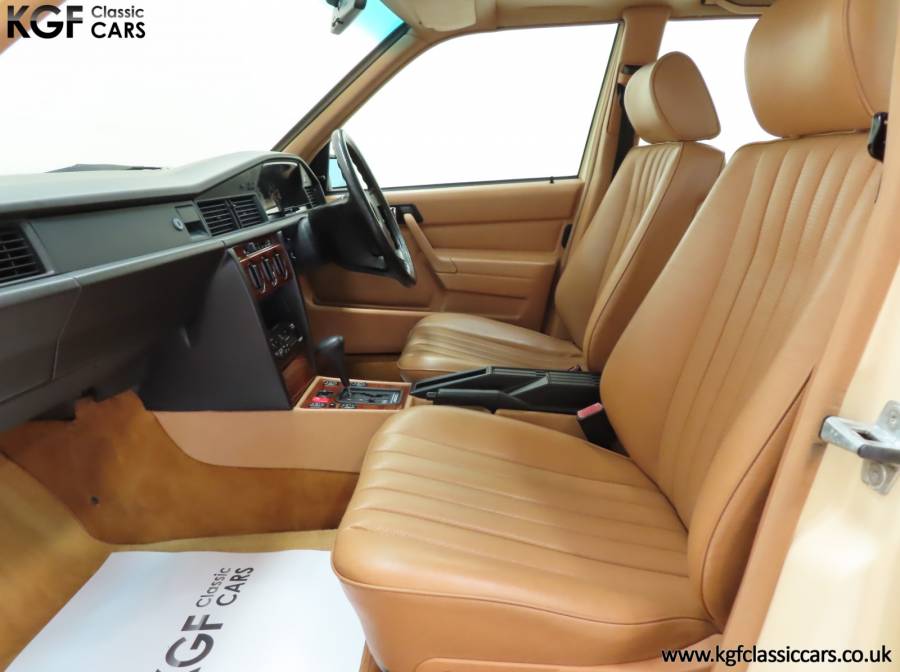 A Mercedes-Benz 190E (W201) Auto with 29 Services, Light Ivory, £ 9,995