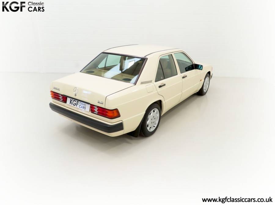 A Mercedes-Benz 190E (W201) Auto with 29 Services, Light Ivory, £ 9,995