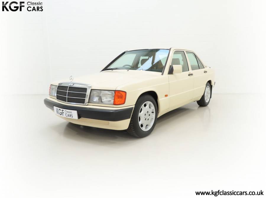 A Mercedes-Benz 190E (W201) Auto with 29 Services, Light Ivory, £ 9,995